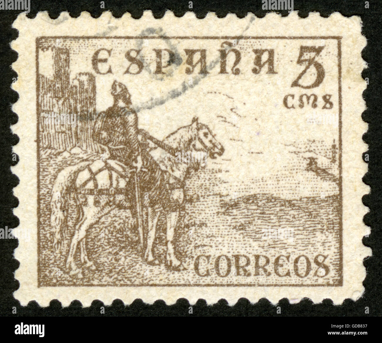 Spain post mark stamp hi-res stock photography and images - Alamy