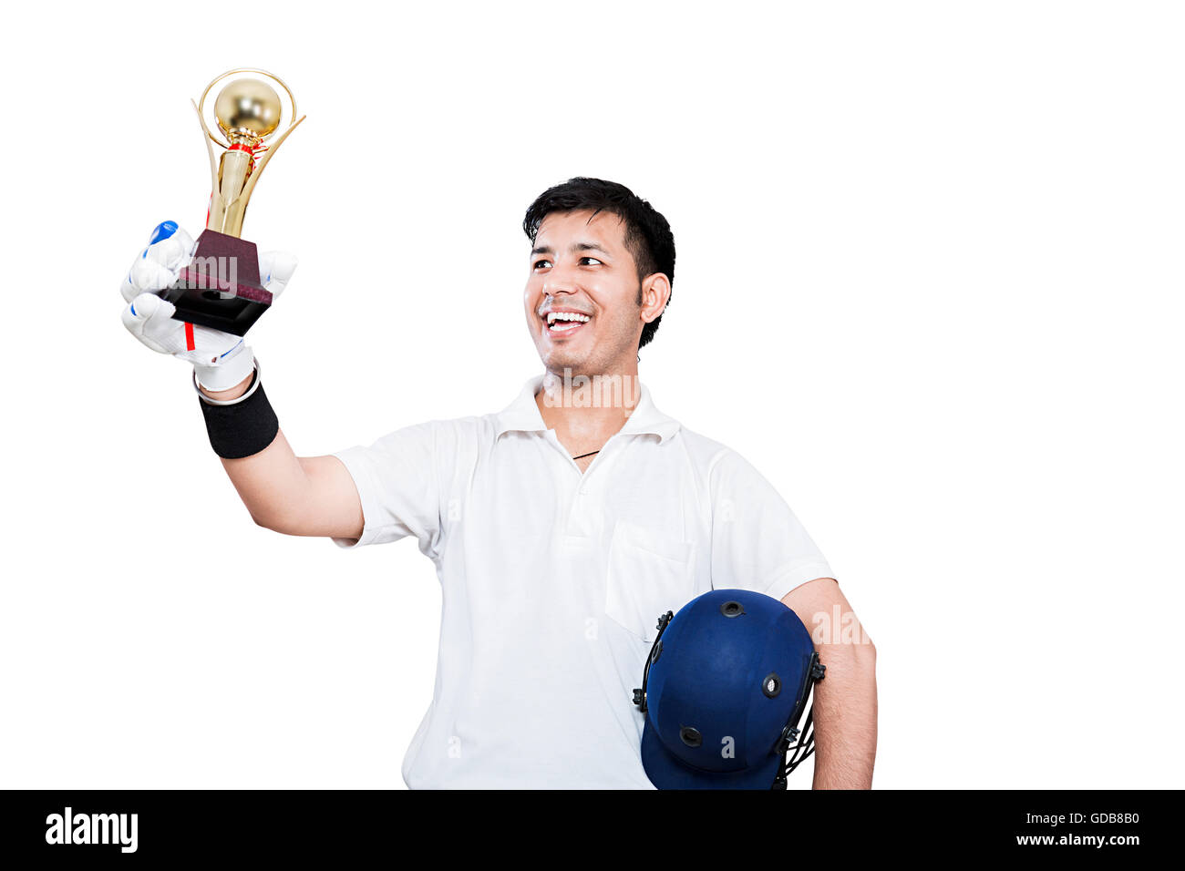 1 Indian Cricket Sport Young man Player Winning Trophy Success ...