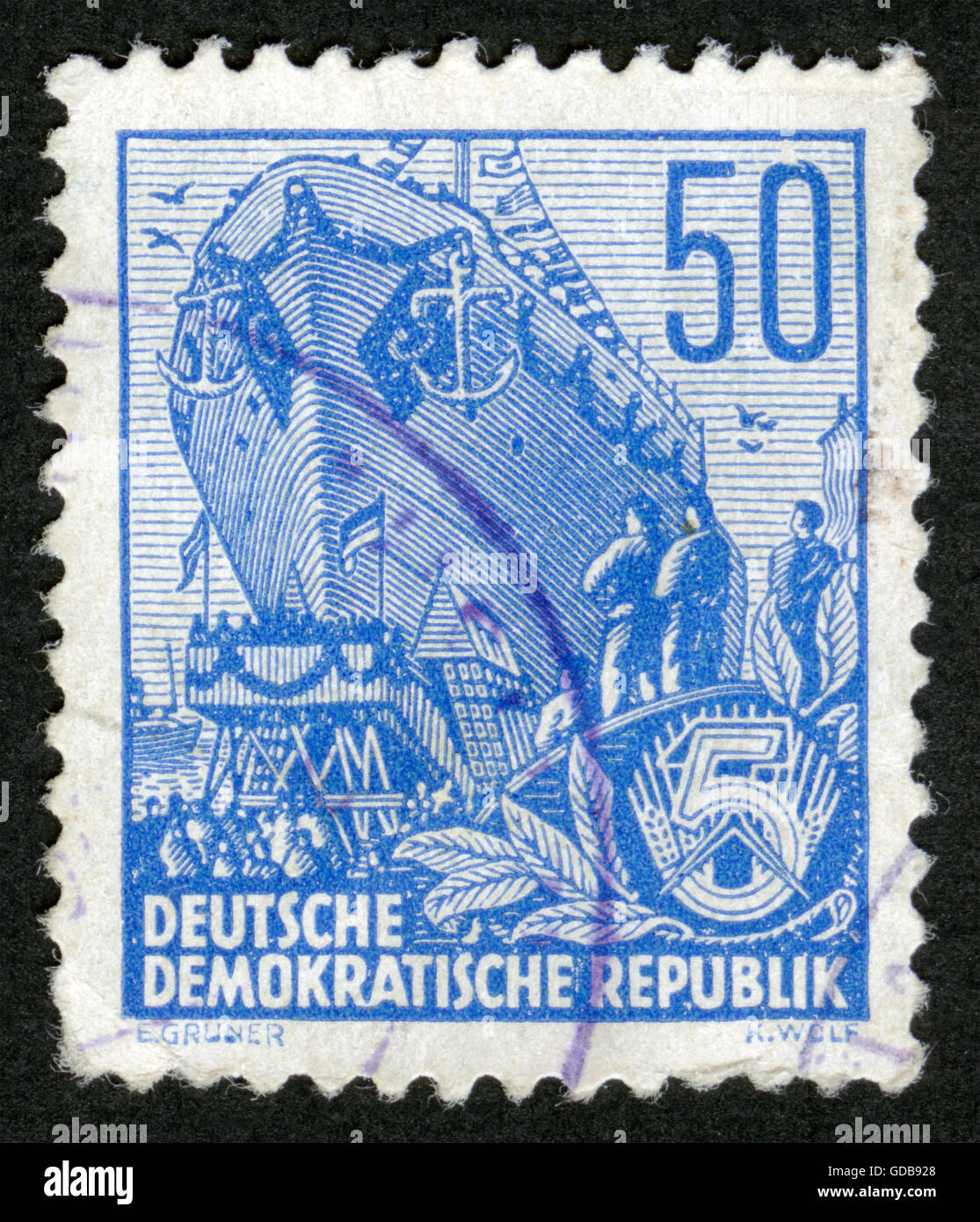 Historic postage stamps of the gdr hi-res stock photography and images ...