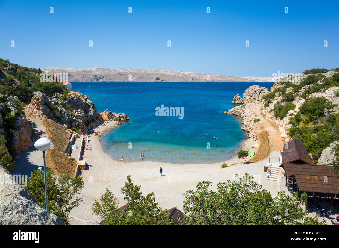 Beach In Karlobag Croatia Stock Photo - Alamy