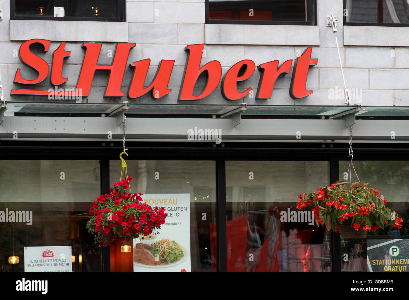 Rotisserie St-Hubert on Rue St-Denis in Montreal, Que., June 11, 2016 ...