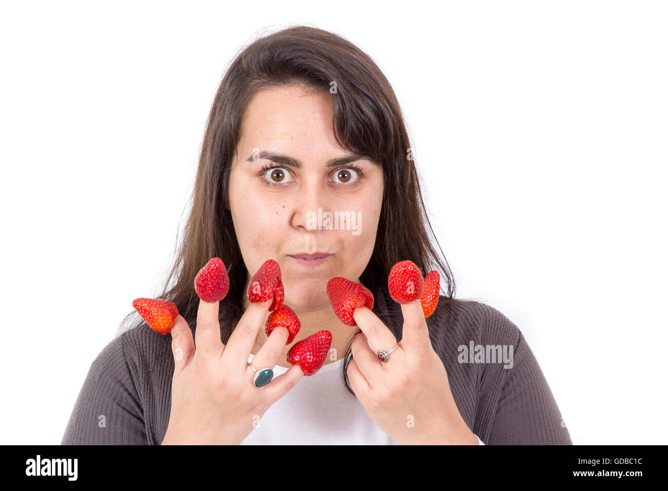 Funny fat woman hi-res stock photography and images - Alamy