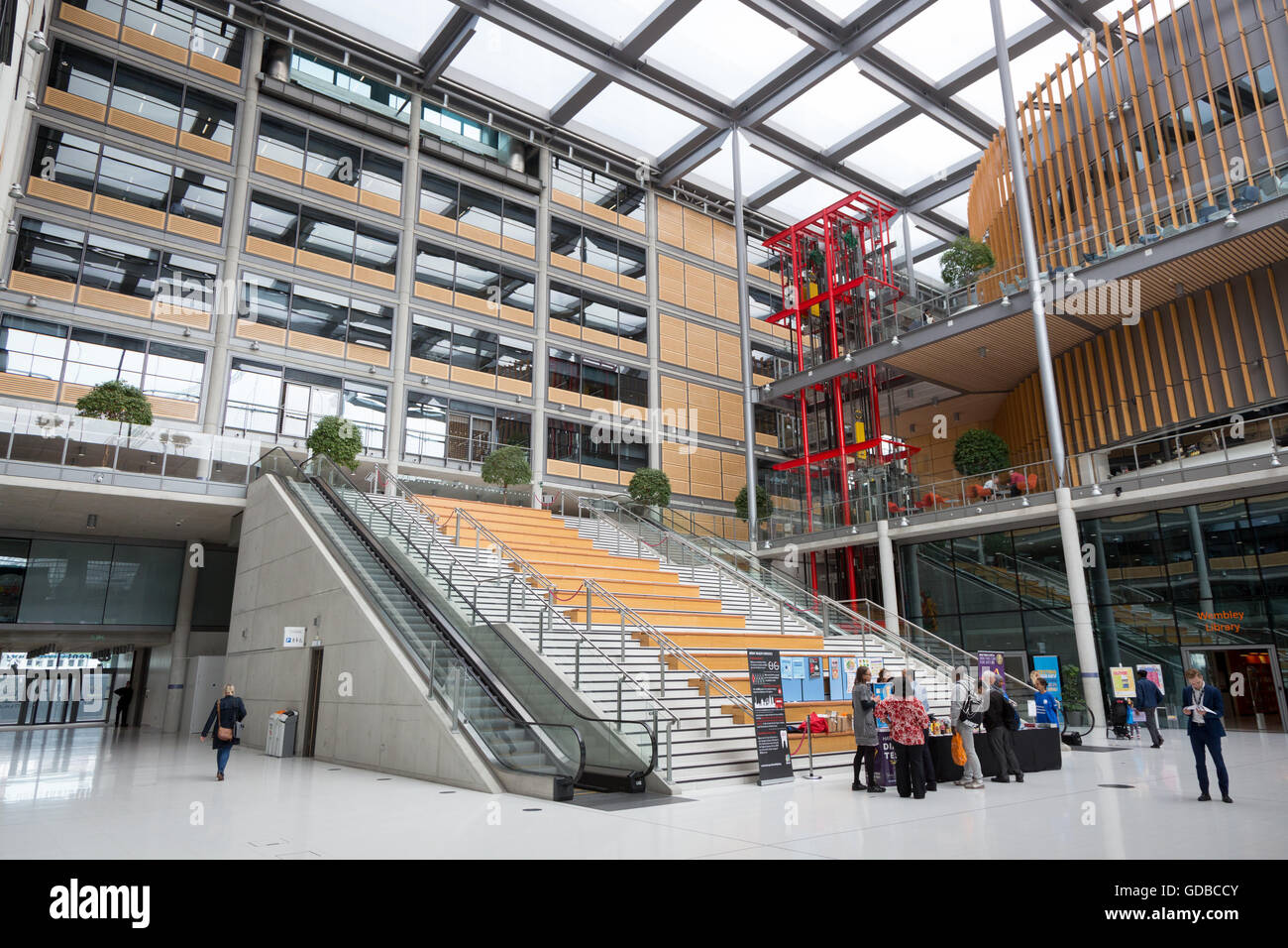 Brent Civic Centre, North west London interior showing welcome ...