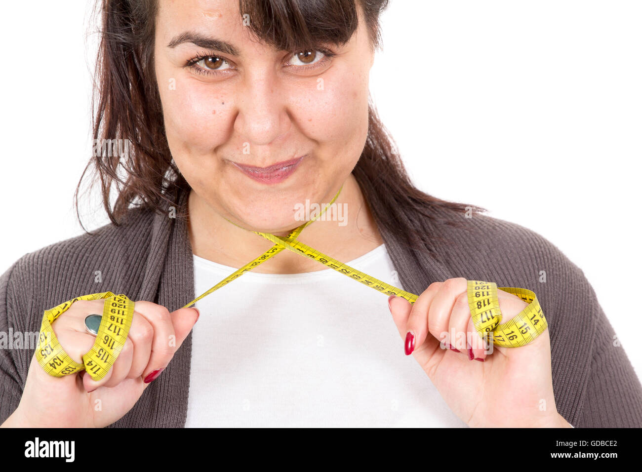Large person tape measure hi-res stock photography and images - Alamy