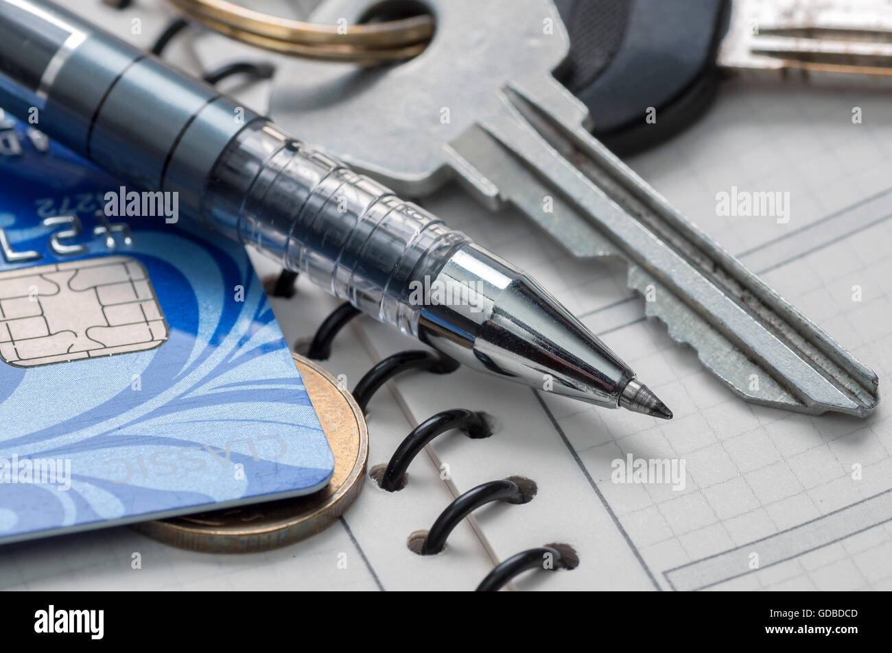 Keys and pen hi-res stock photography and images - Alamy