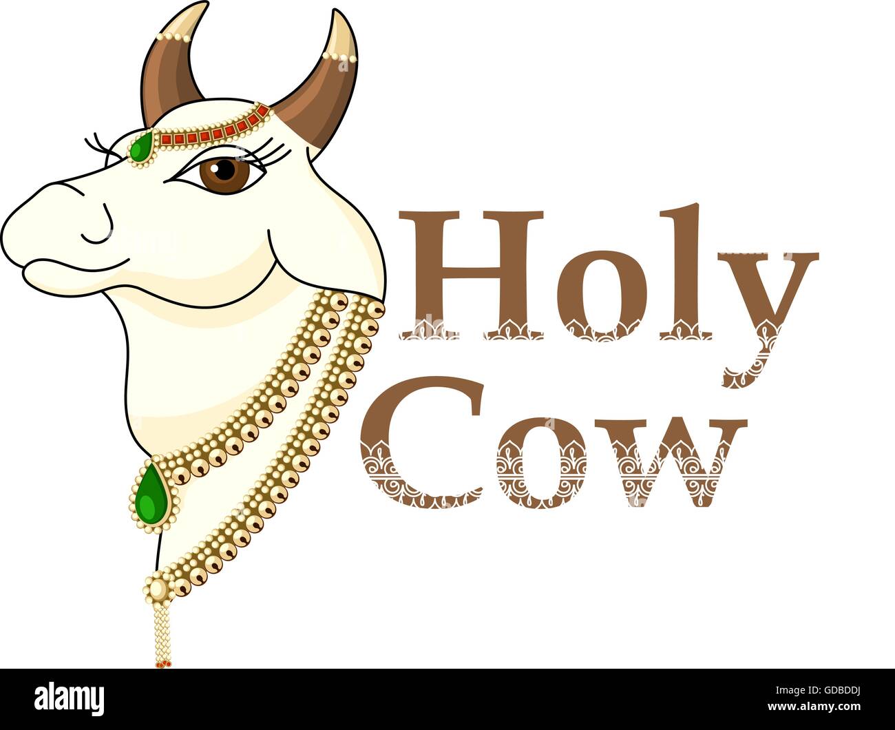 Sacred decorated cow india hi-res stock photography and images - Alamy