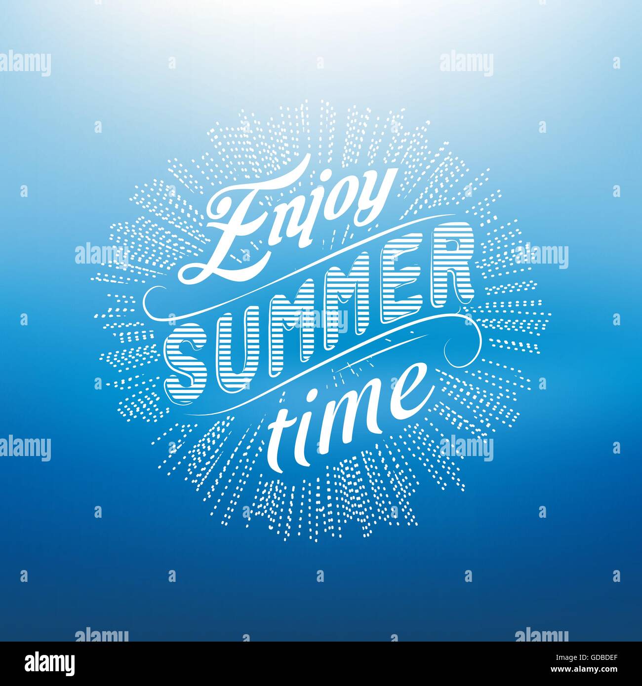 square blurred background - sunset colors With motivating quote Stock ...