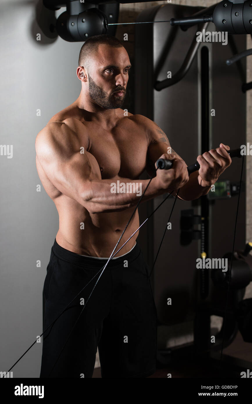 Man big chest tattoo hi-res stock photography and images - Alamy