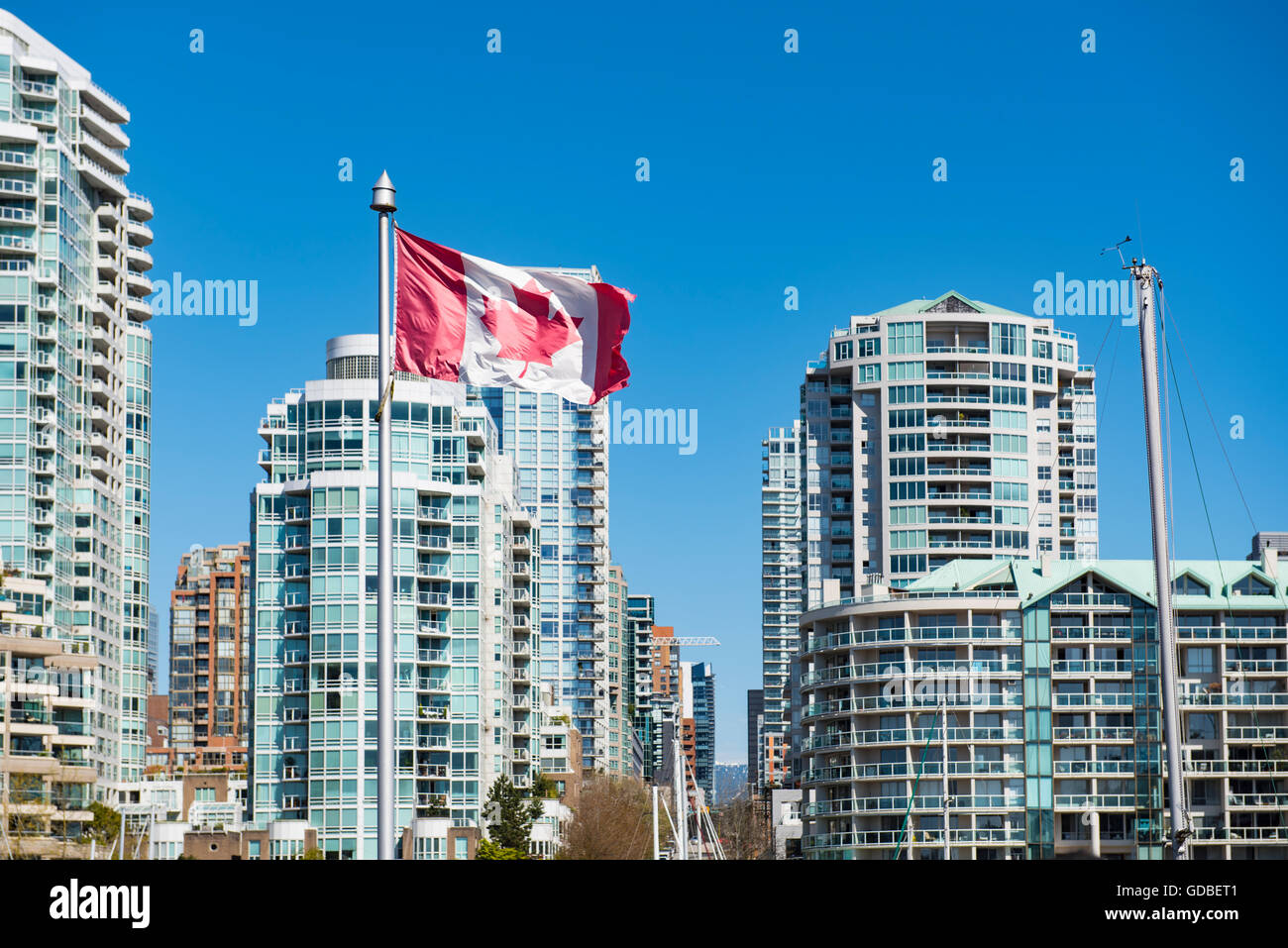 Canada flag vancouver hi-res stock photography and images - Alamy