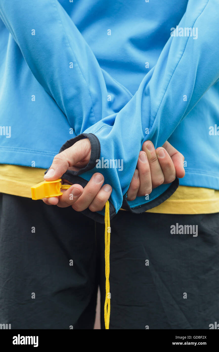 Teacher whistle hi-res stock photography and images - Alamy