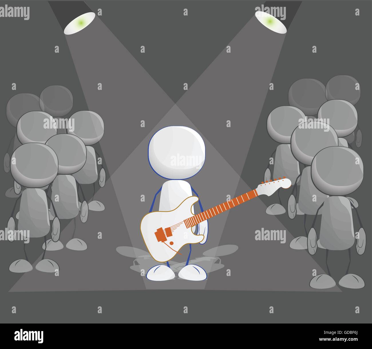 Rock player icon Stock Vector Image & Art - Alamy