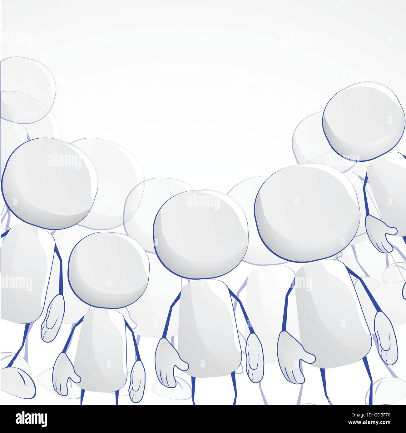 Abstract crowd painting Stock Vector Images - Alamy