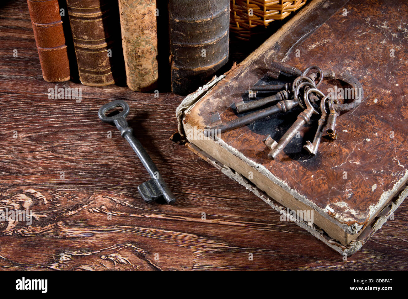 Ancient keys . Once they could open different locks Stock Photo - Alamy