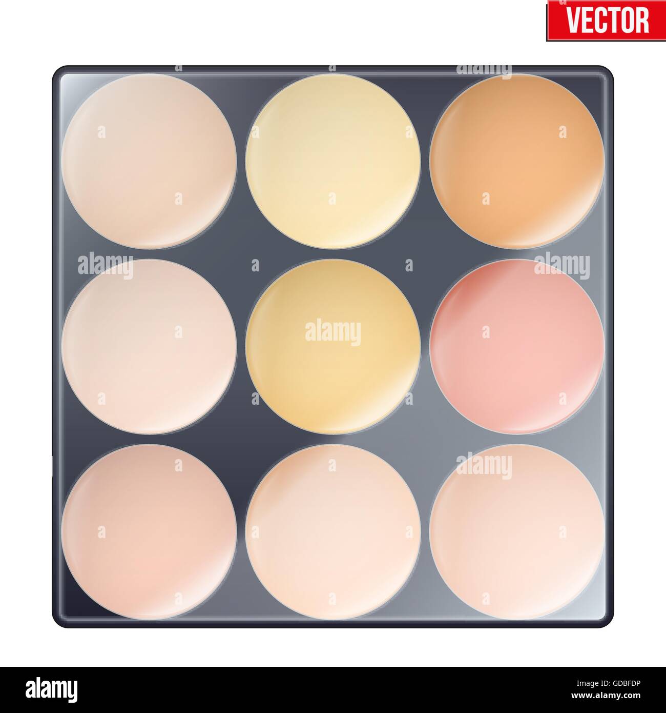 Colourful of Make Up Palette Stock Vector Image & Art - Alamy