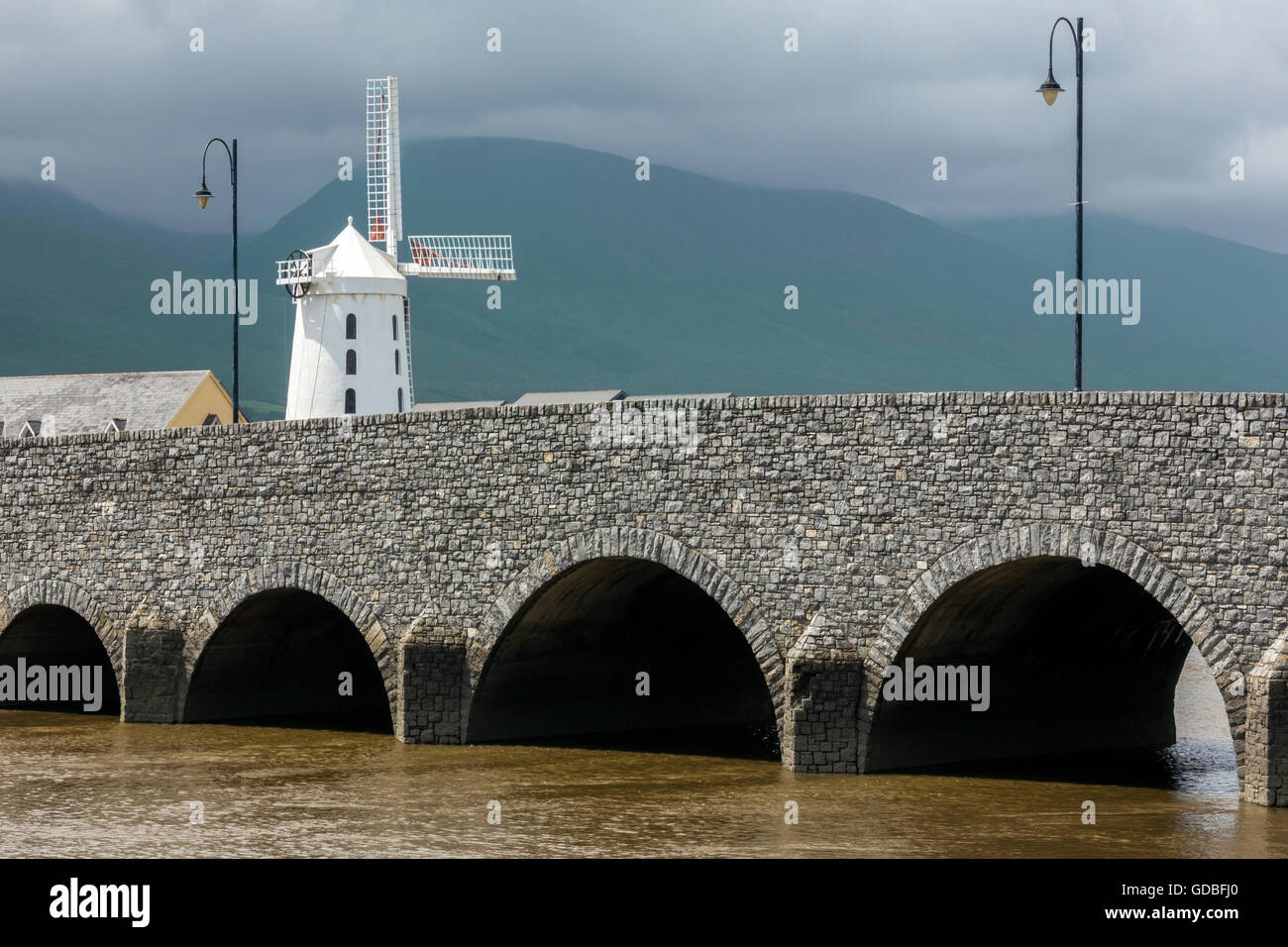 The Blennerville Windmill in County Kerry in the Republic of Ireland ...