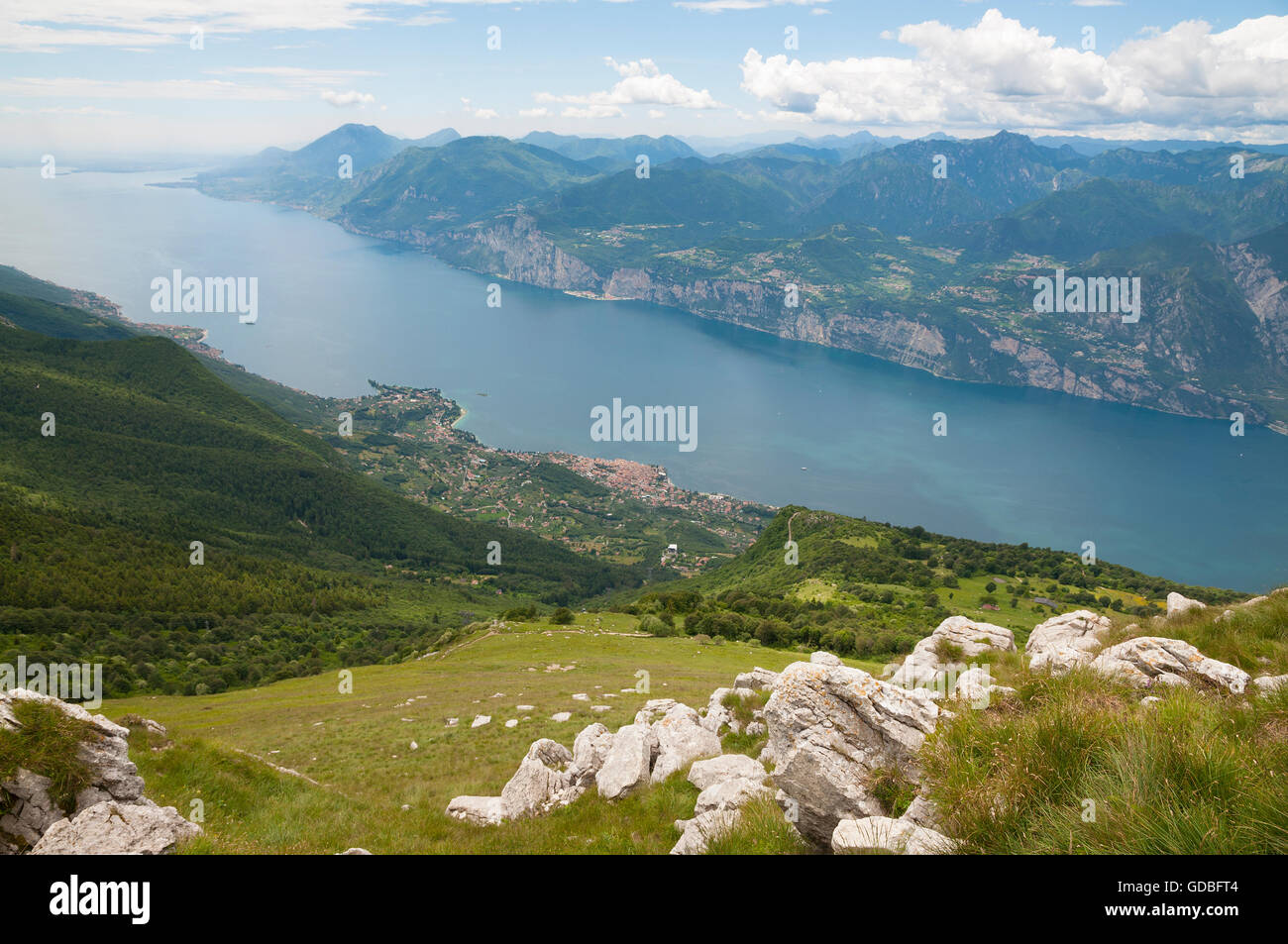 Lago Di Garda from Monte Baldo Stock Photo - Alamy