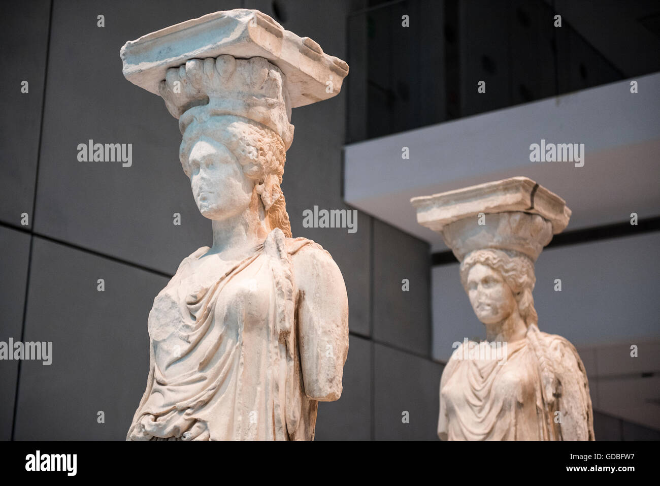 Caryatids at museum hi-res stock photography and images - Alamy