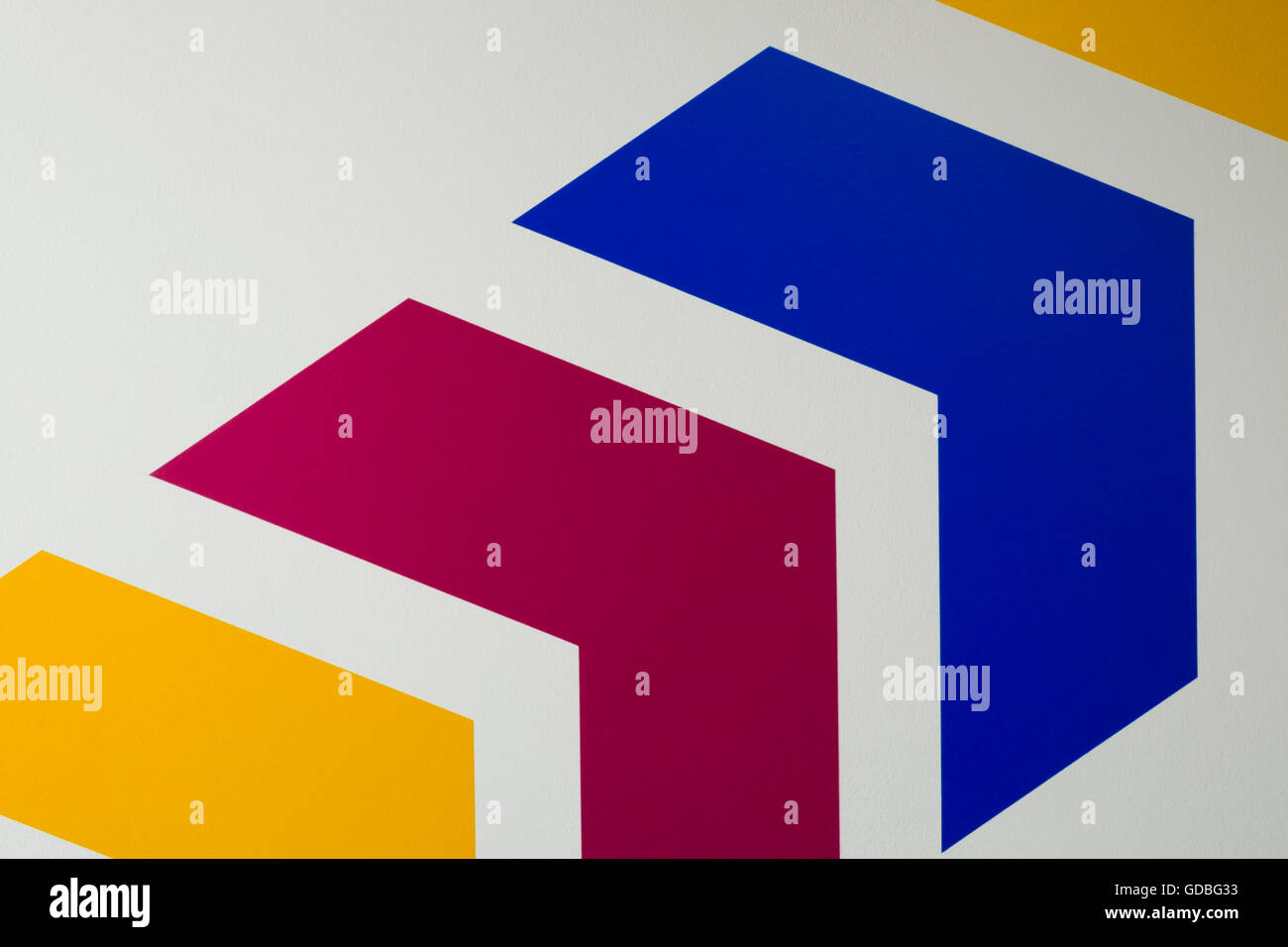 Coloured chevrons graphic Stock Photo - Alamy