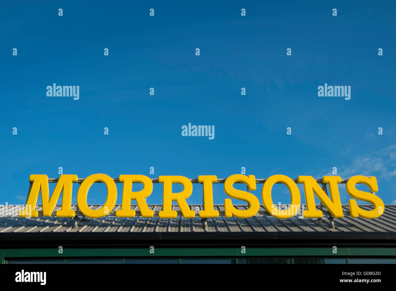Morrisons Supermarket Sign Stock Photo - Alamy