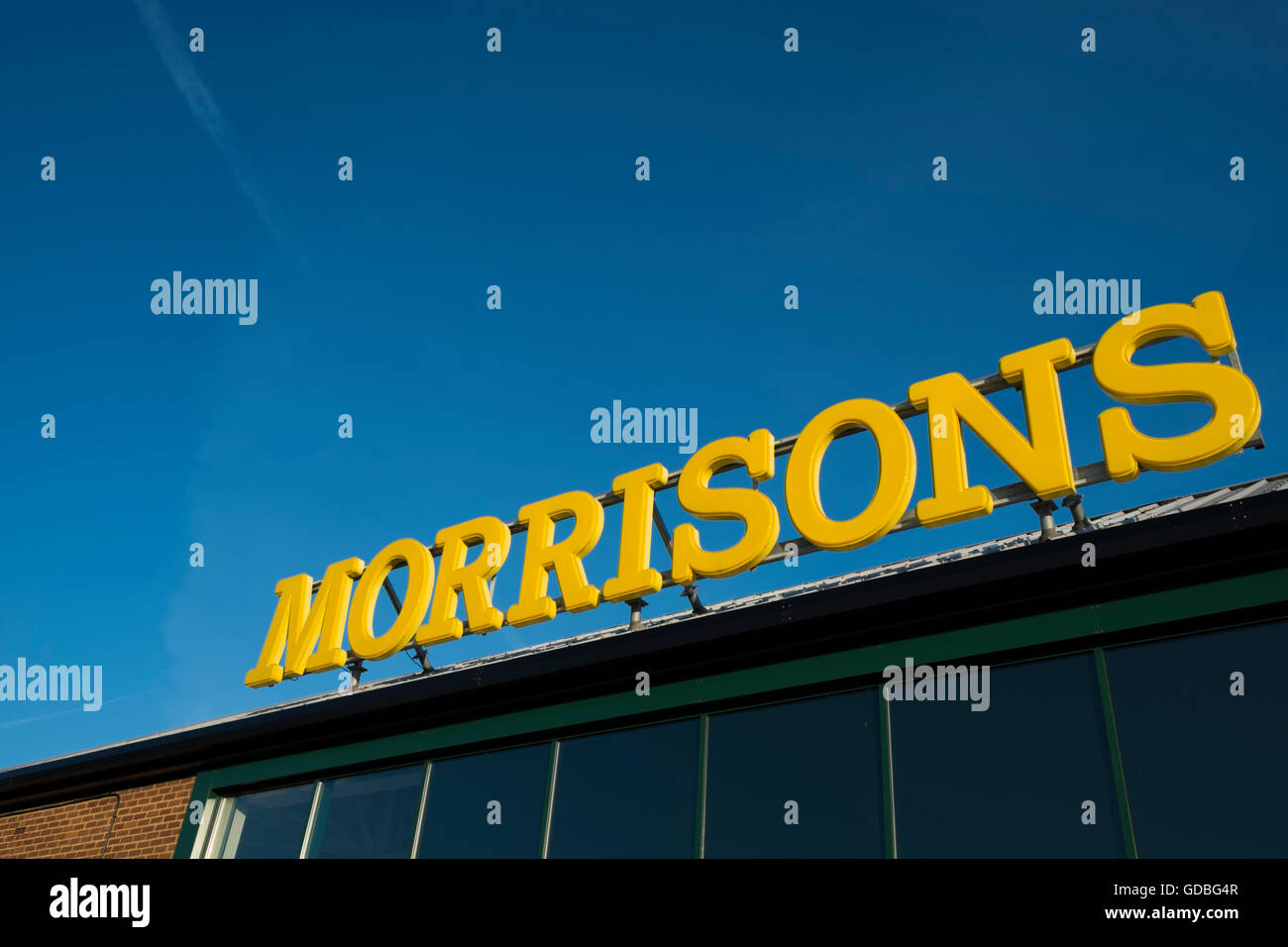 Morrisons Supermarket Sign Stock Photo - Alamy