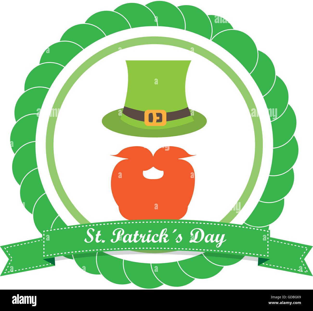 Isolated banner with a ribbon and a silhouette of a traditional elf for ...