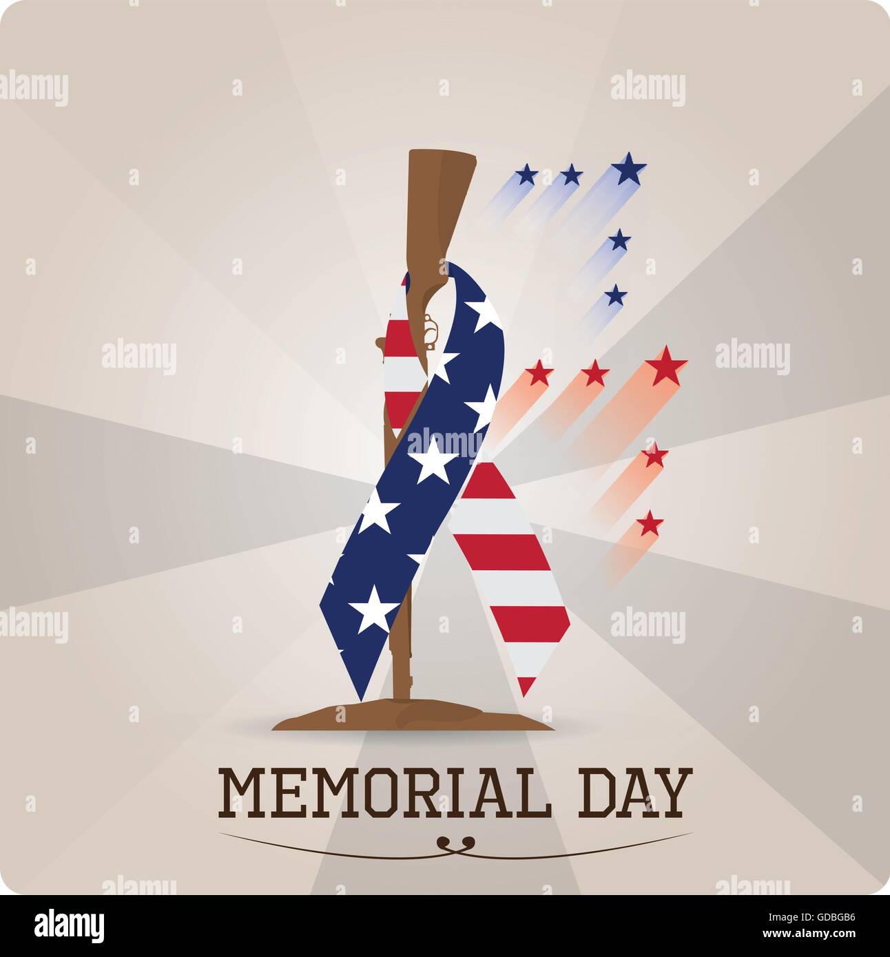 Grey background with text, a rifle and a symbol peace with the american ...