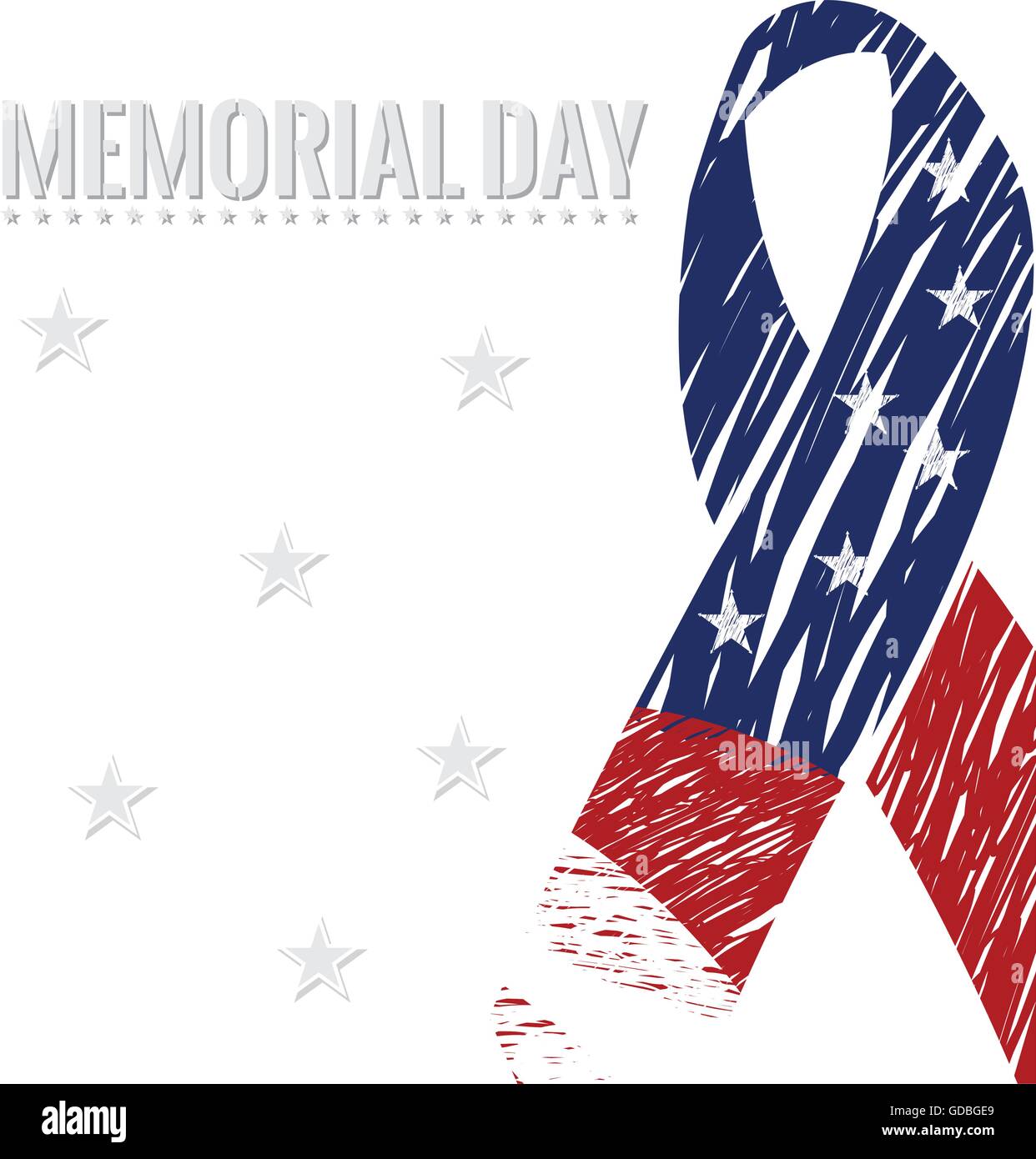 White background with text, stars and a peace symbol for memorial day ...