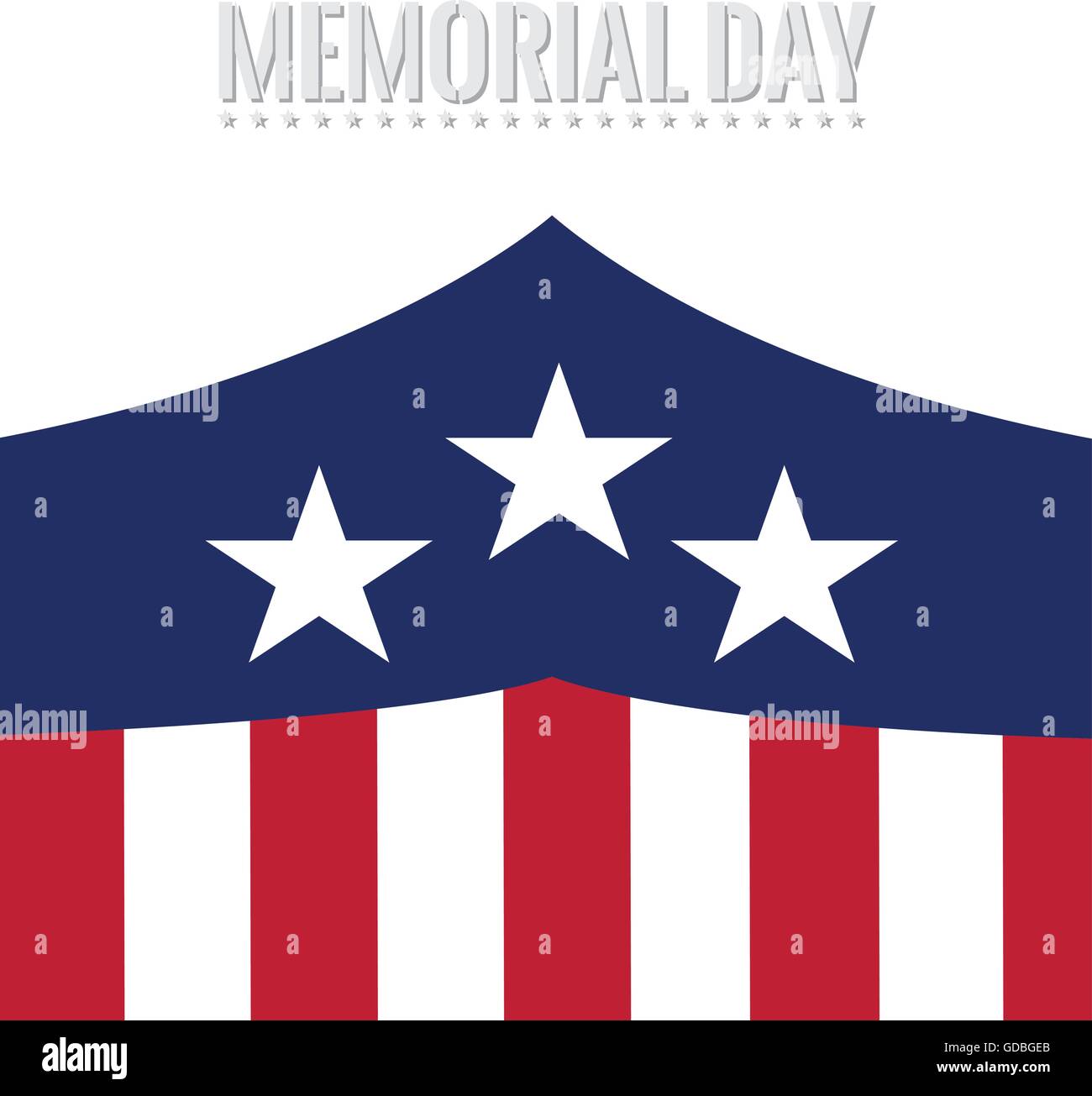 White background with text and a heraldry shield for memorial day Stock ...