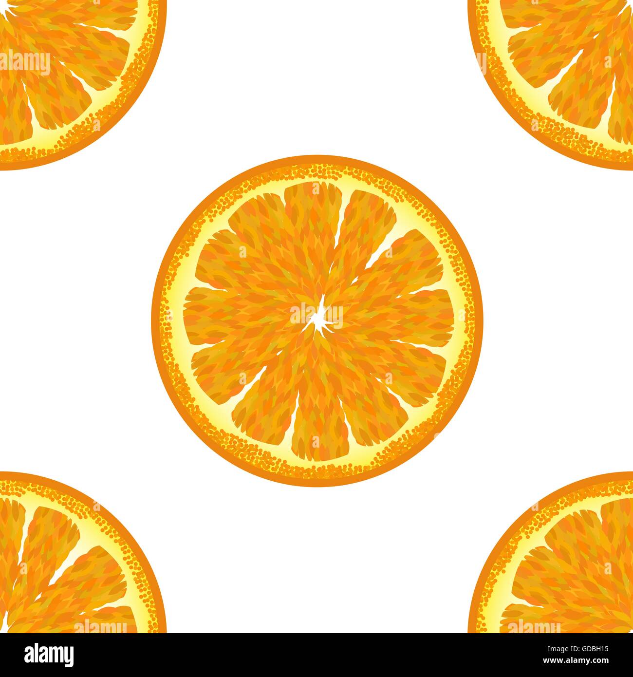Orange Seamless Pattern. Exotic Ftuit Background Stock Vector Image ...