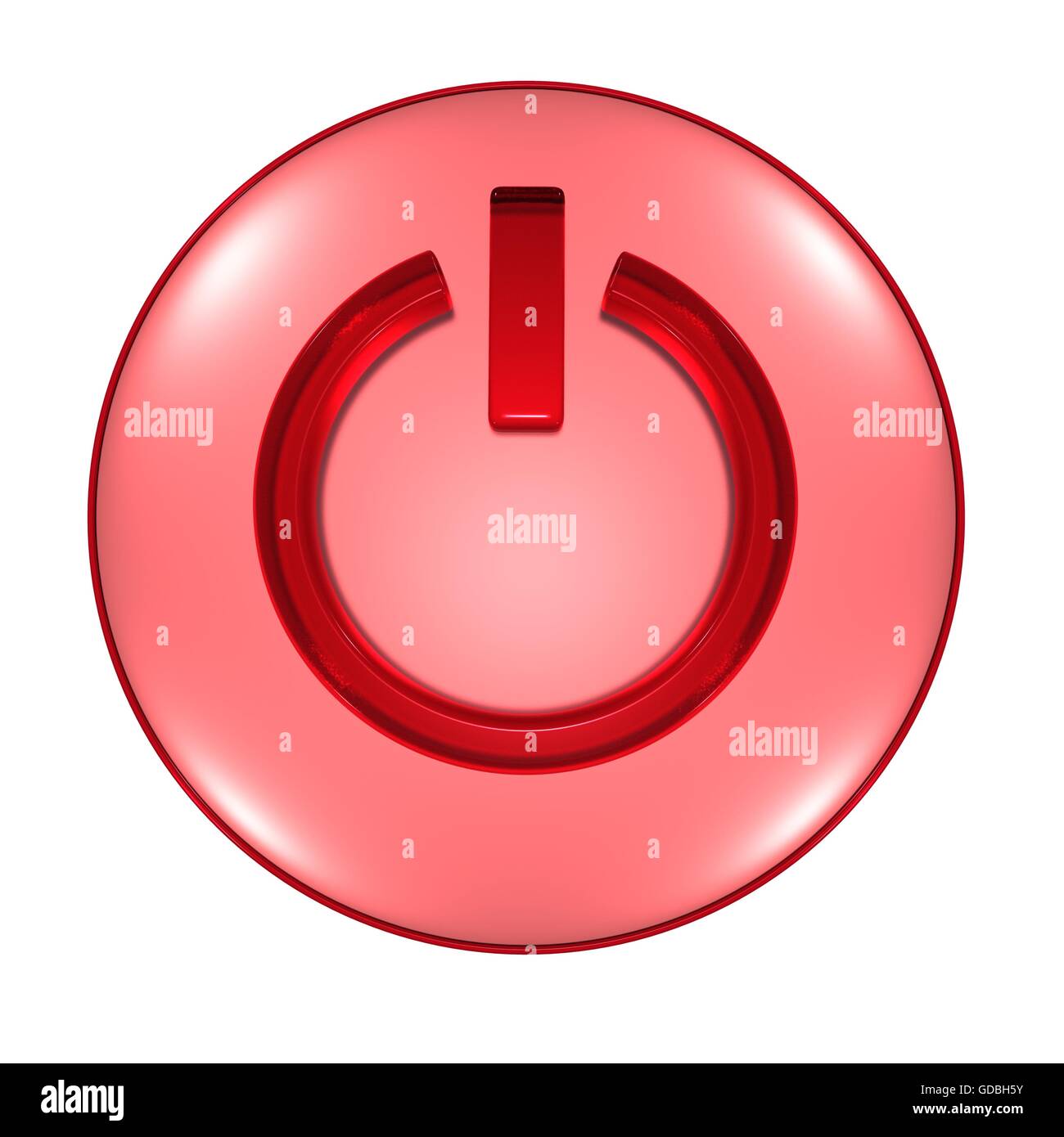 Power button 3D illustration Stock Photo - Alamy