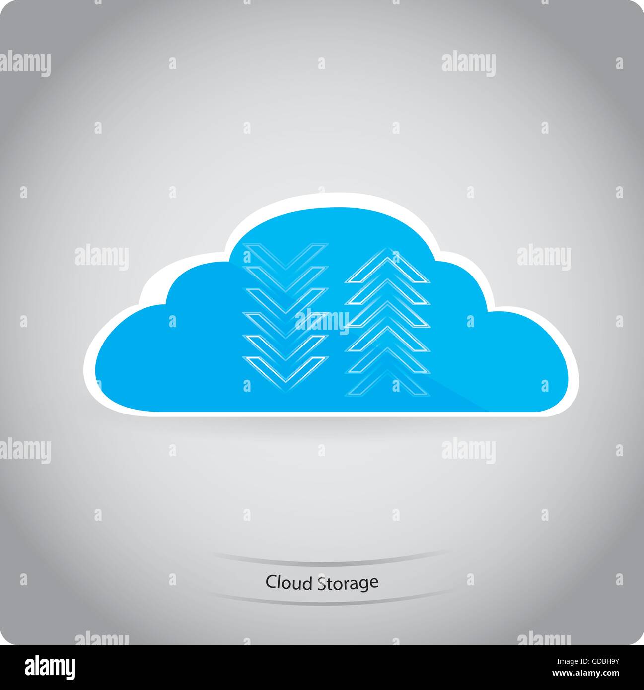 Cloud arrows Stock Vector Images - Alamy