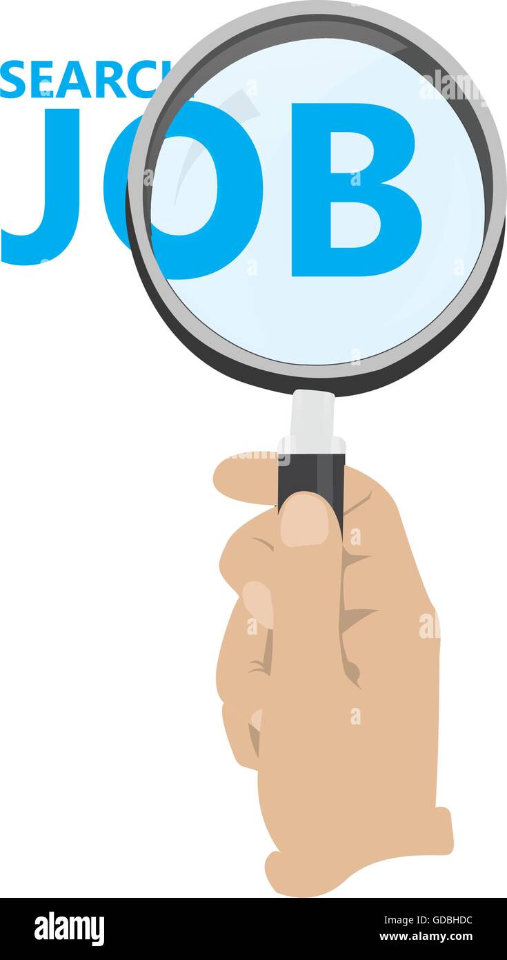 Job search, Vector illustration Stock Vector Image & Art - Alamy