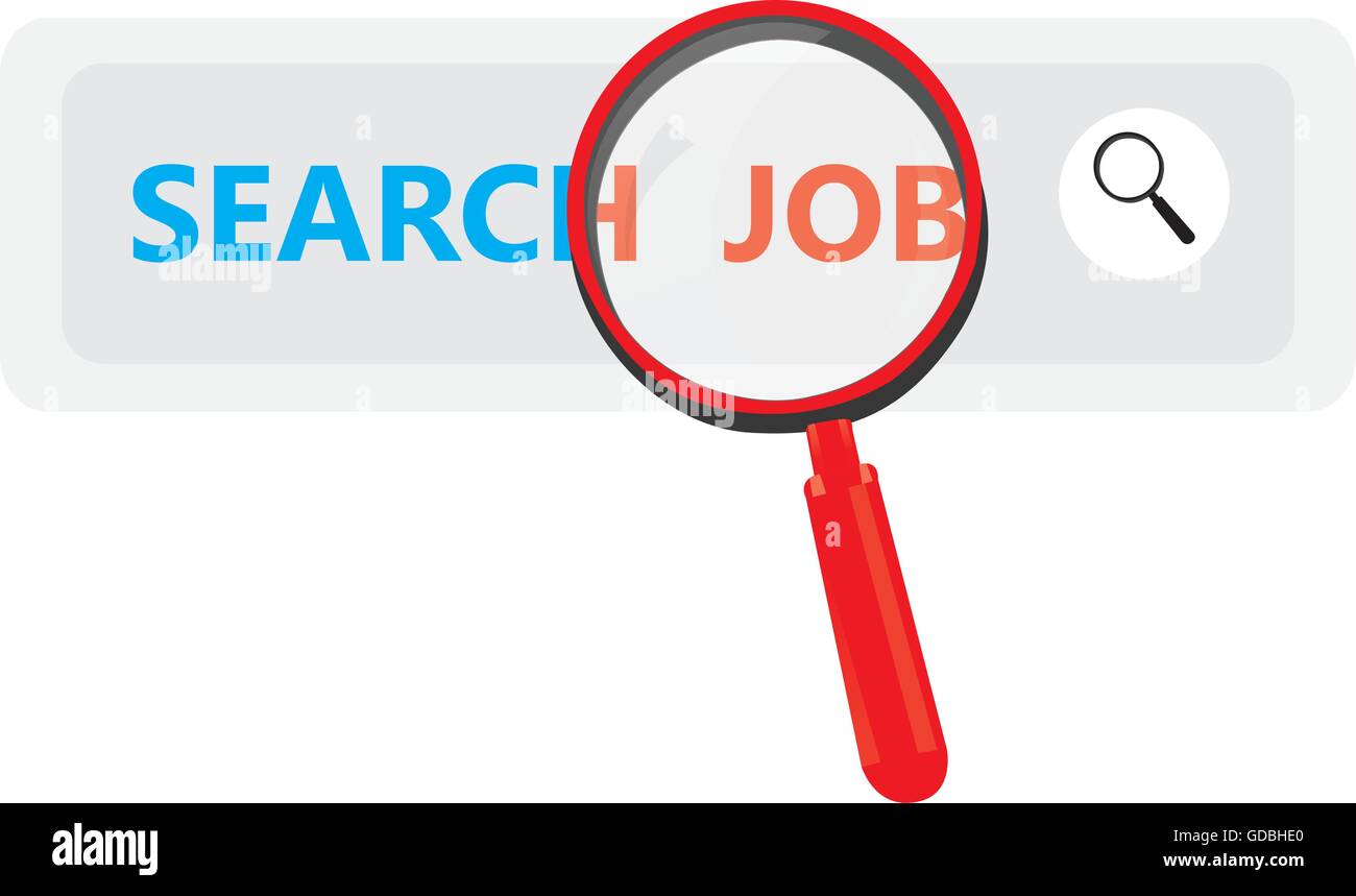 Job search, Vector illustration Stock Vector Image & Art - Alamy