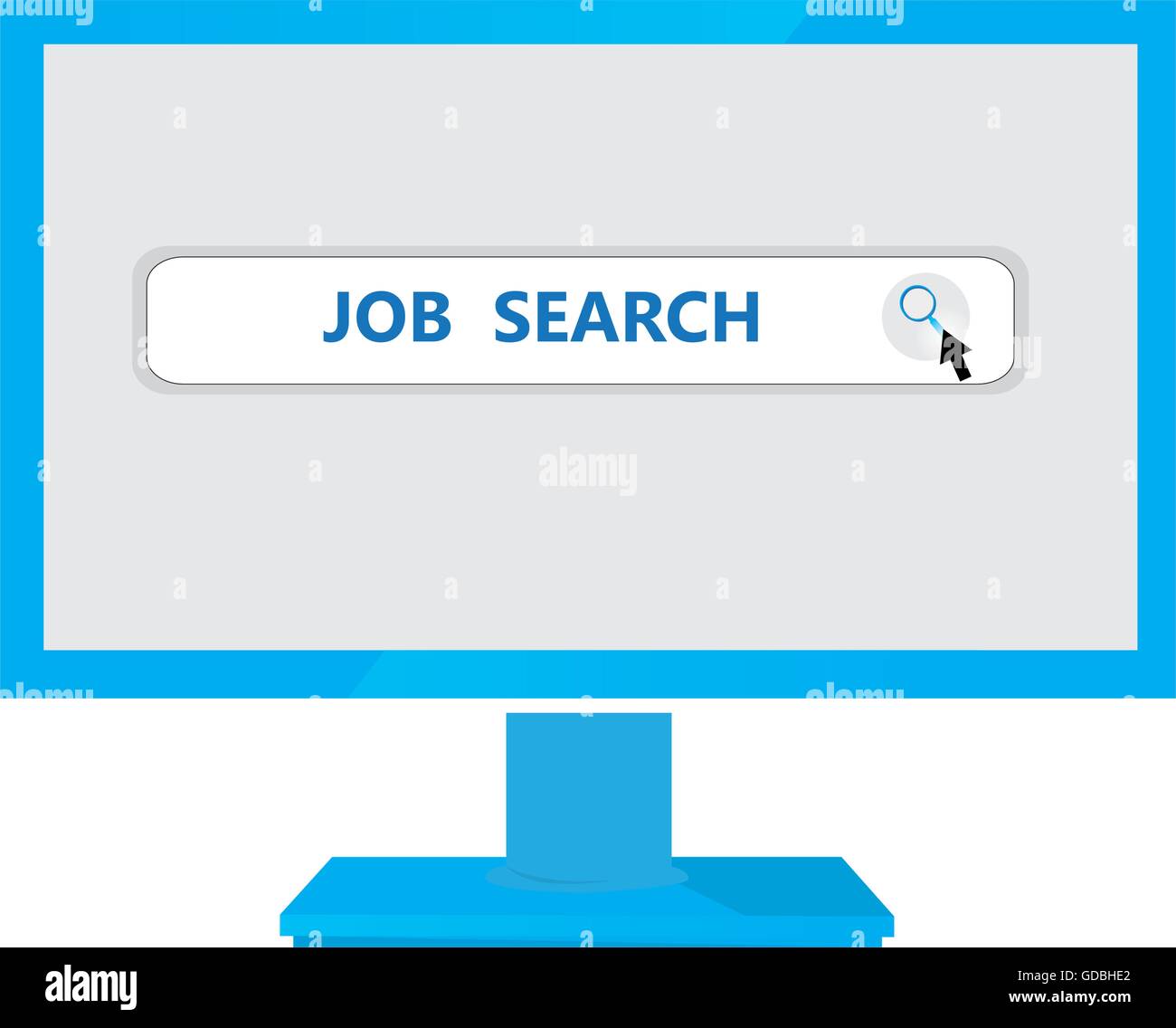 Job search, Vector illustration Stock Vector Image & Art - Alamy