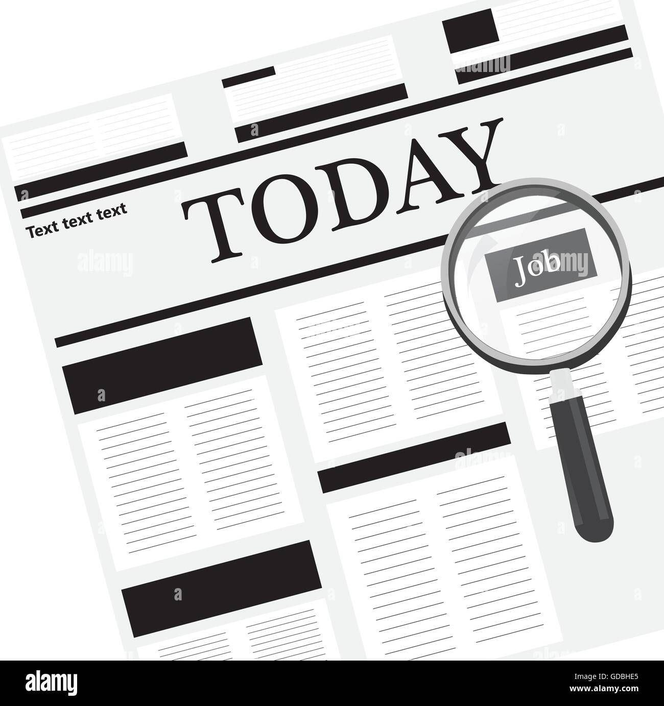 Job search, Vector illustration Stock Vector Image & Art - Alamy