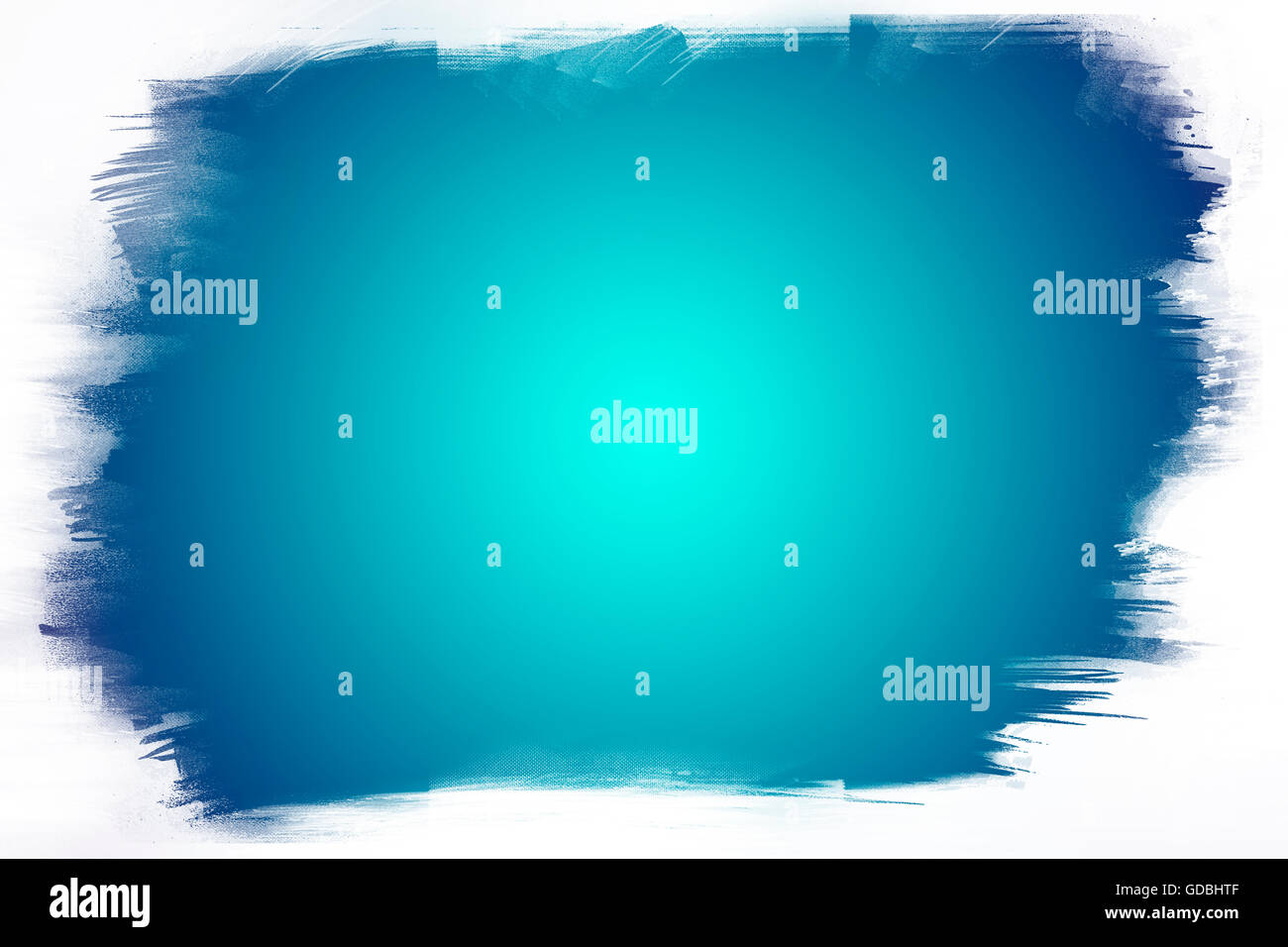 Blue paint on white background Stock Photo - Alamy