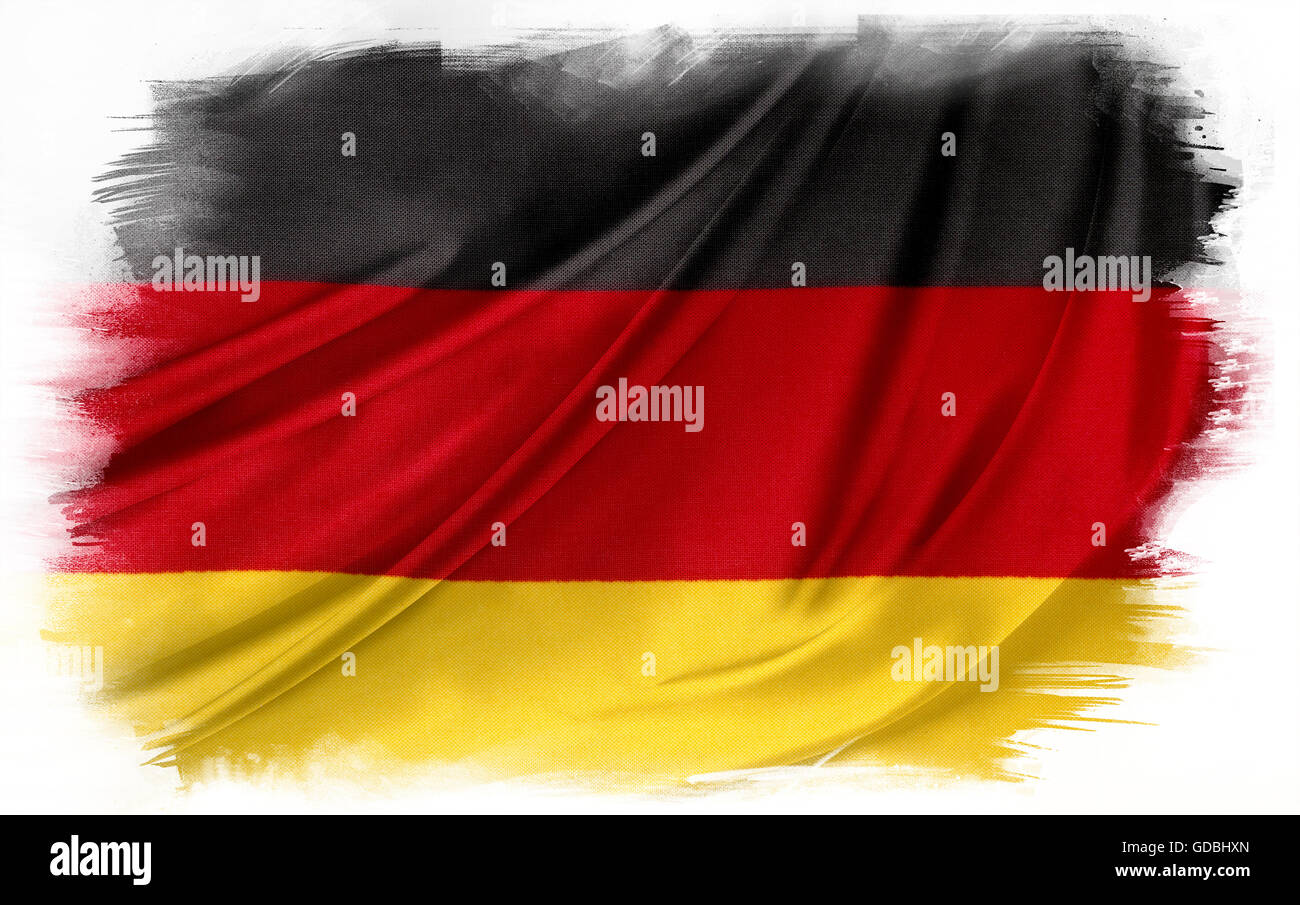 German flag on plain background Stock Photo - Alamy