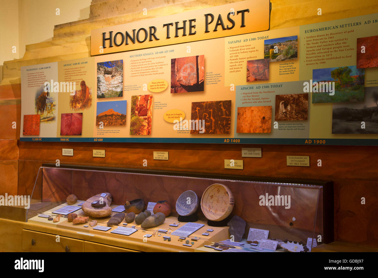 Visitor Center display, Red Rock Scenic Byway, Coconino National Forest ...