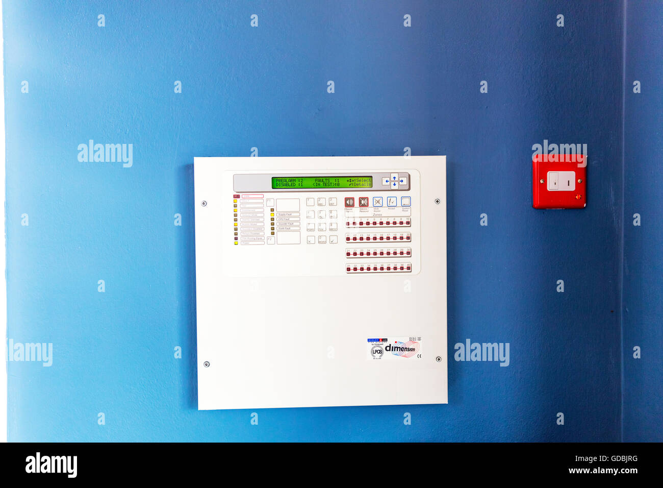 Fire alarm zone alarms central control unit complicated options UK ...