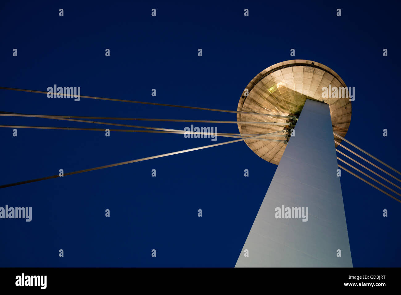 SNP (UFO) Bridge in Bratislava, Slovakia Stock Photo - Alamy