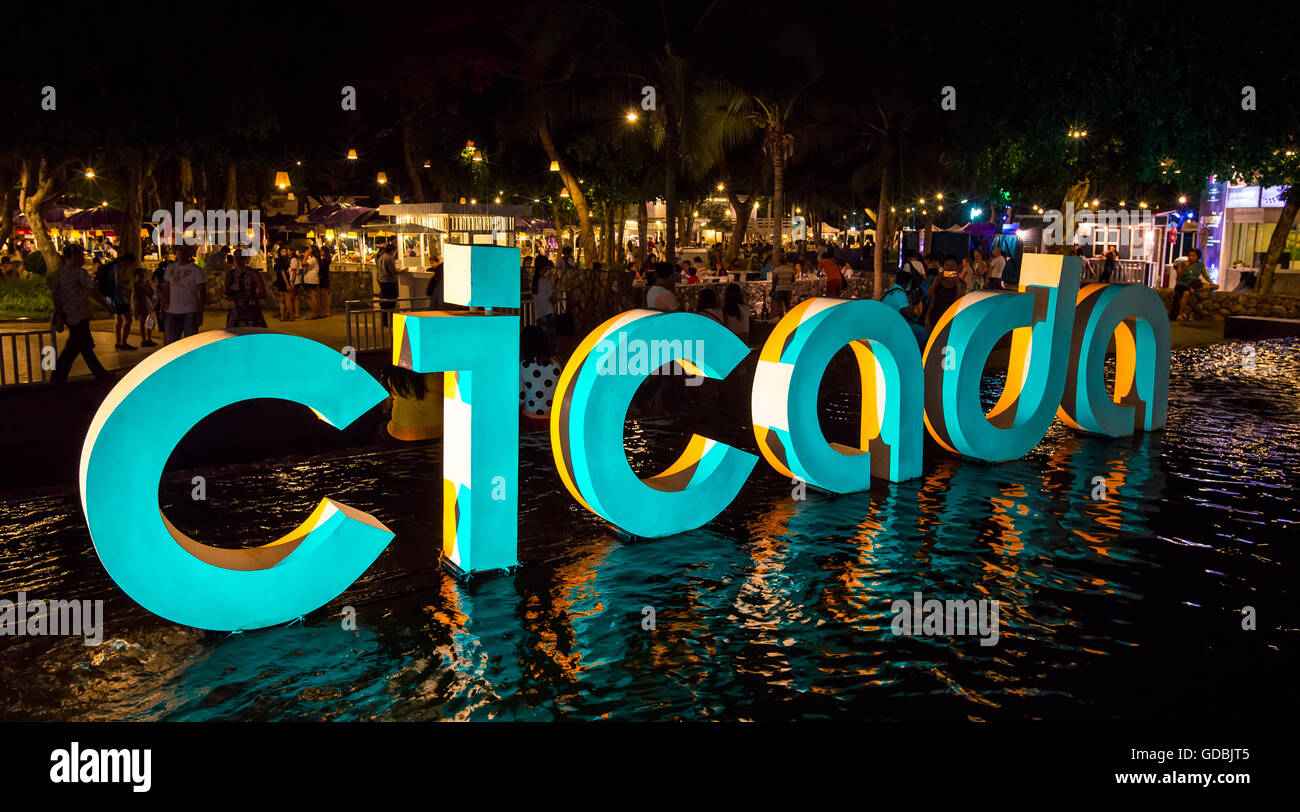 Cicada night market, Hua Hin, Thailand Stock Photo - Alamy