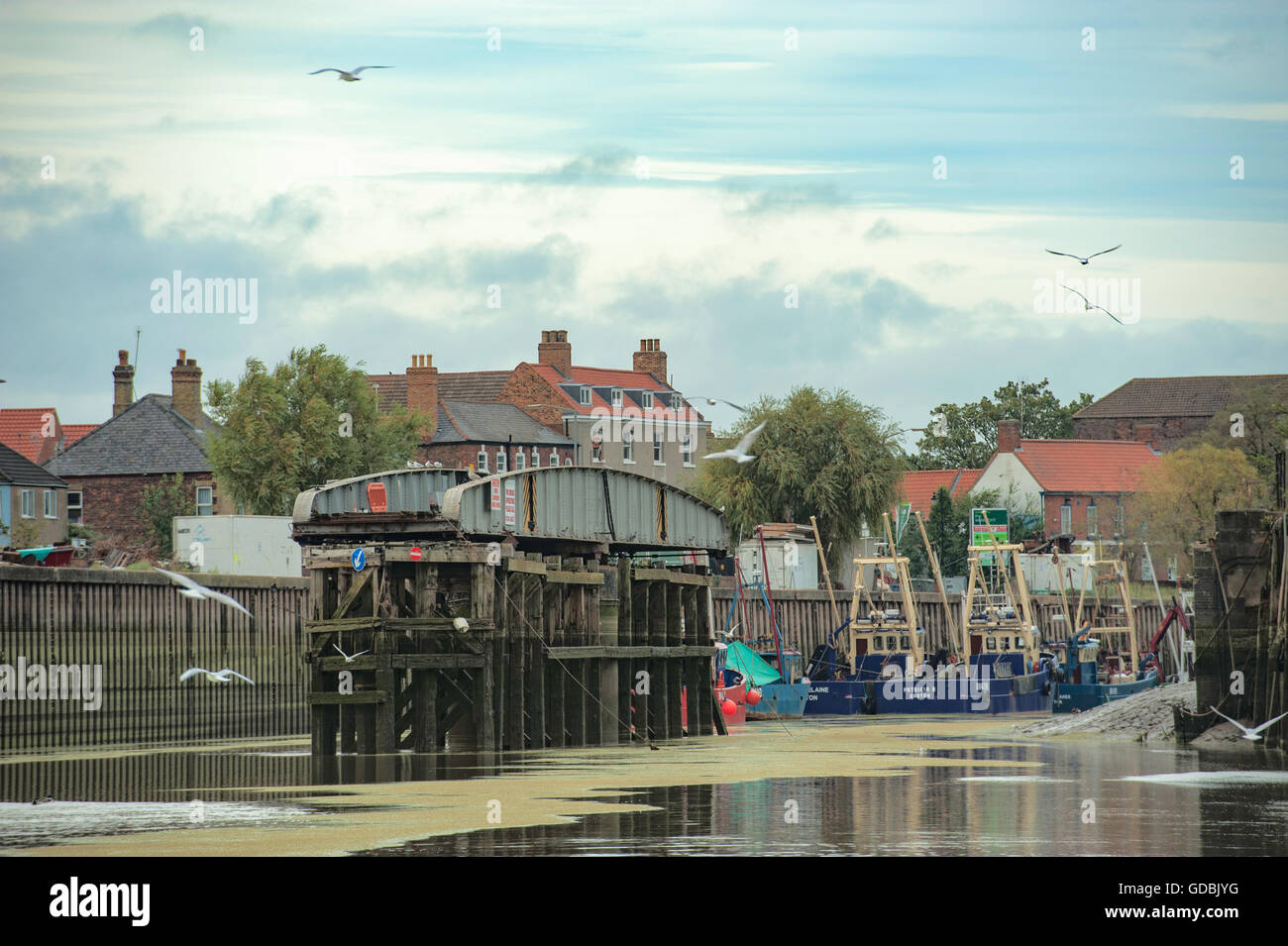 Swing Bridge Boston a segmental panelled iron sides with central ...