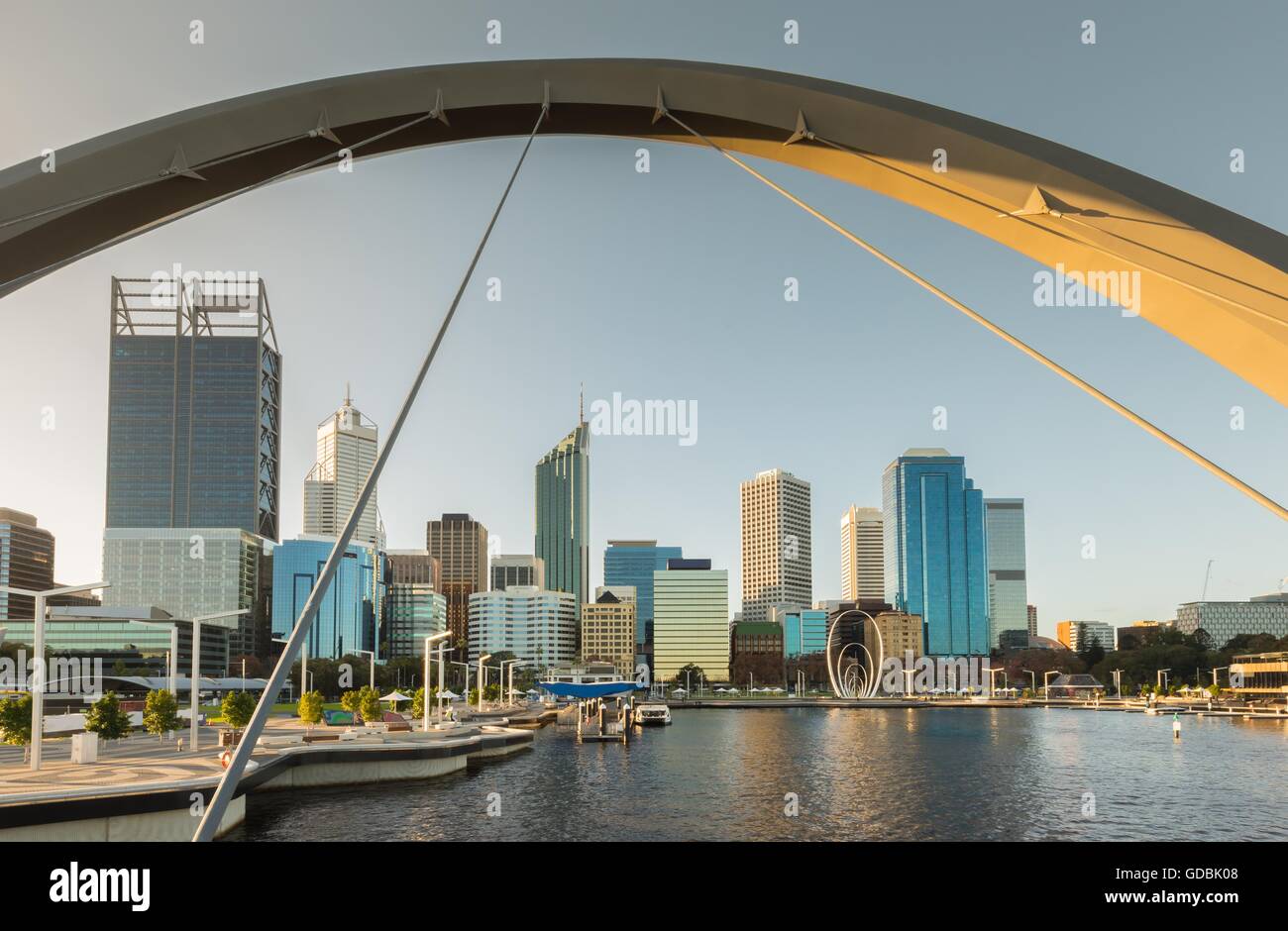 Elizabeth Quay-Perth, capital of Western Australia, where the Swan ...