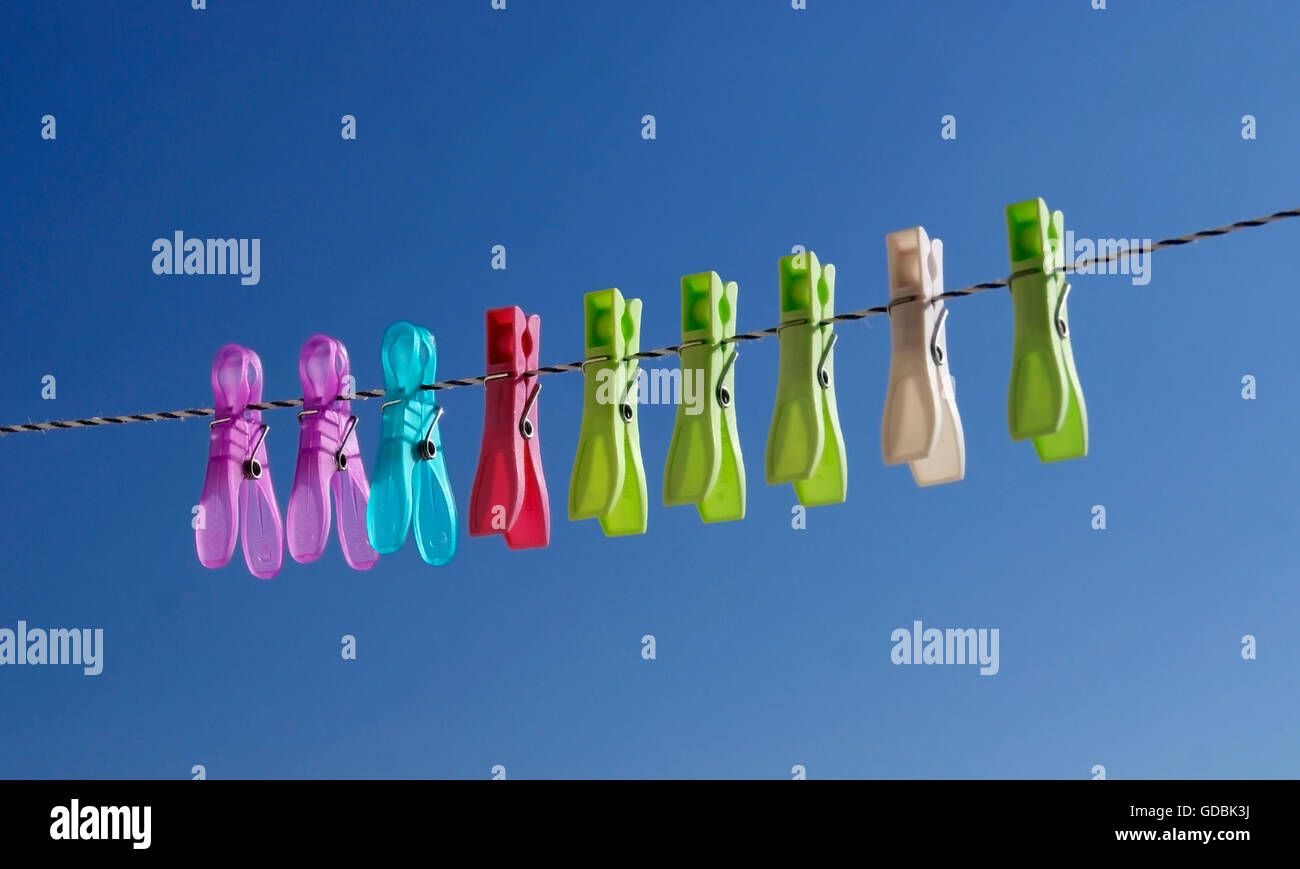 Clothespin hanging hi-res stock photography and images - Alamy