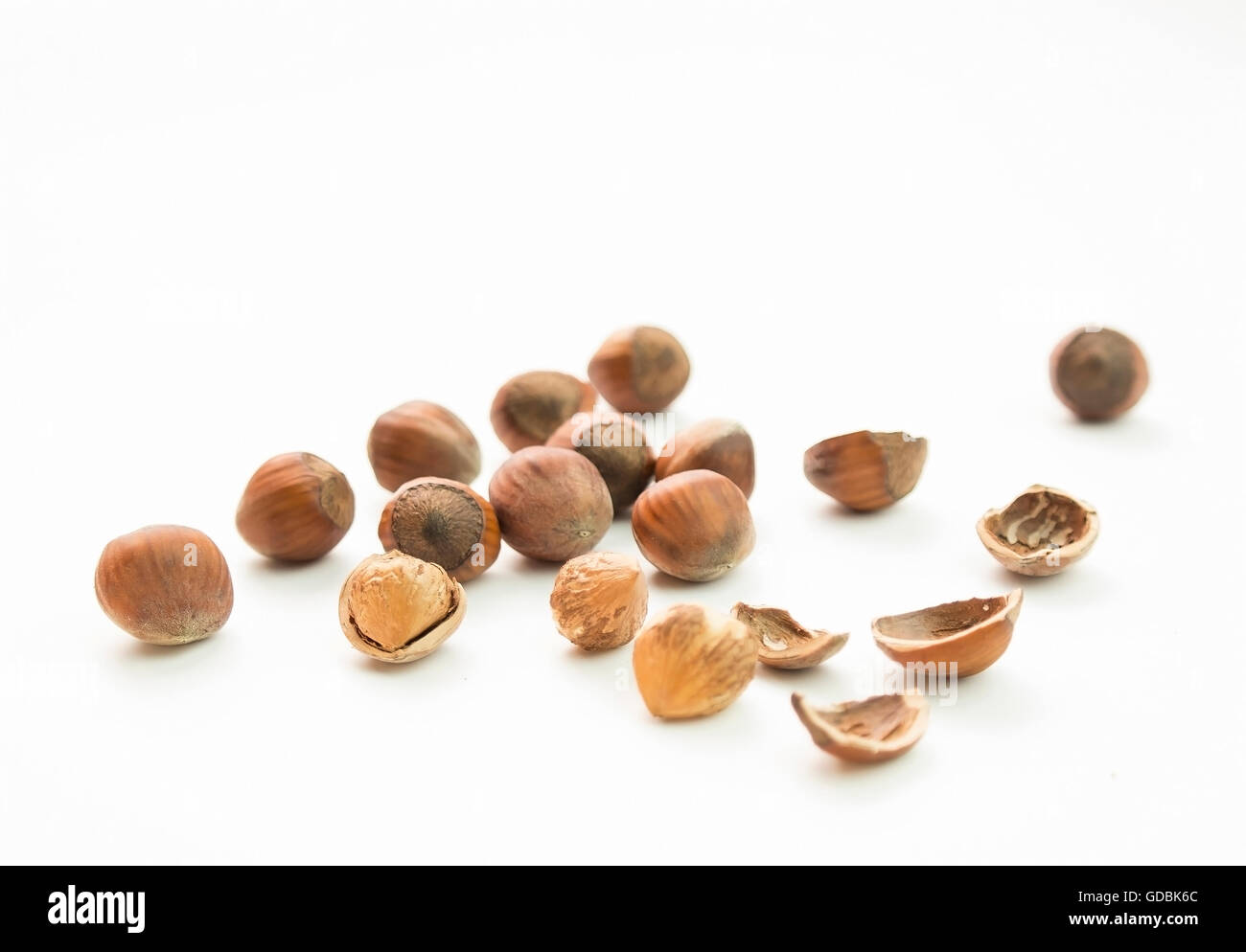 Some of nuts with isolated background Stock Photo - Alamy