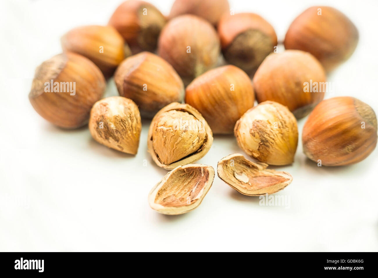 Some of nuts with isolated background Stock Photo - Alamy