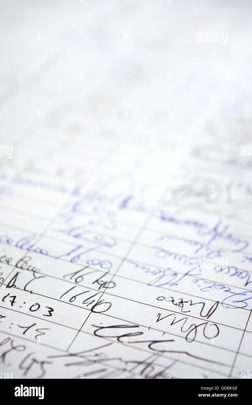 Original handwriting hi-res stock photography and images - Alamy