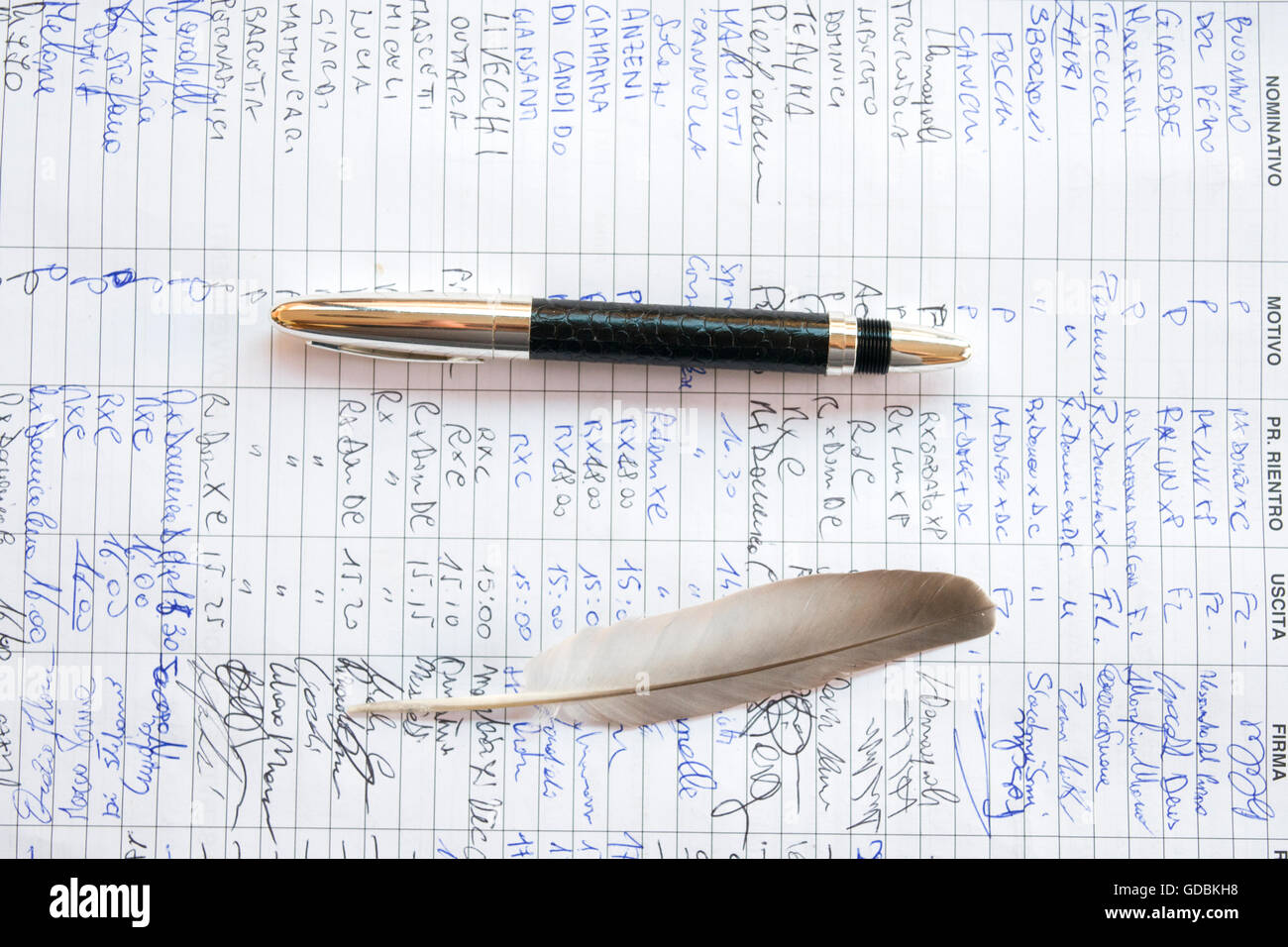 Plume pen hi-res stock photography and images - Alamy