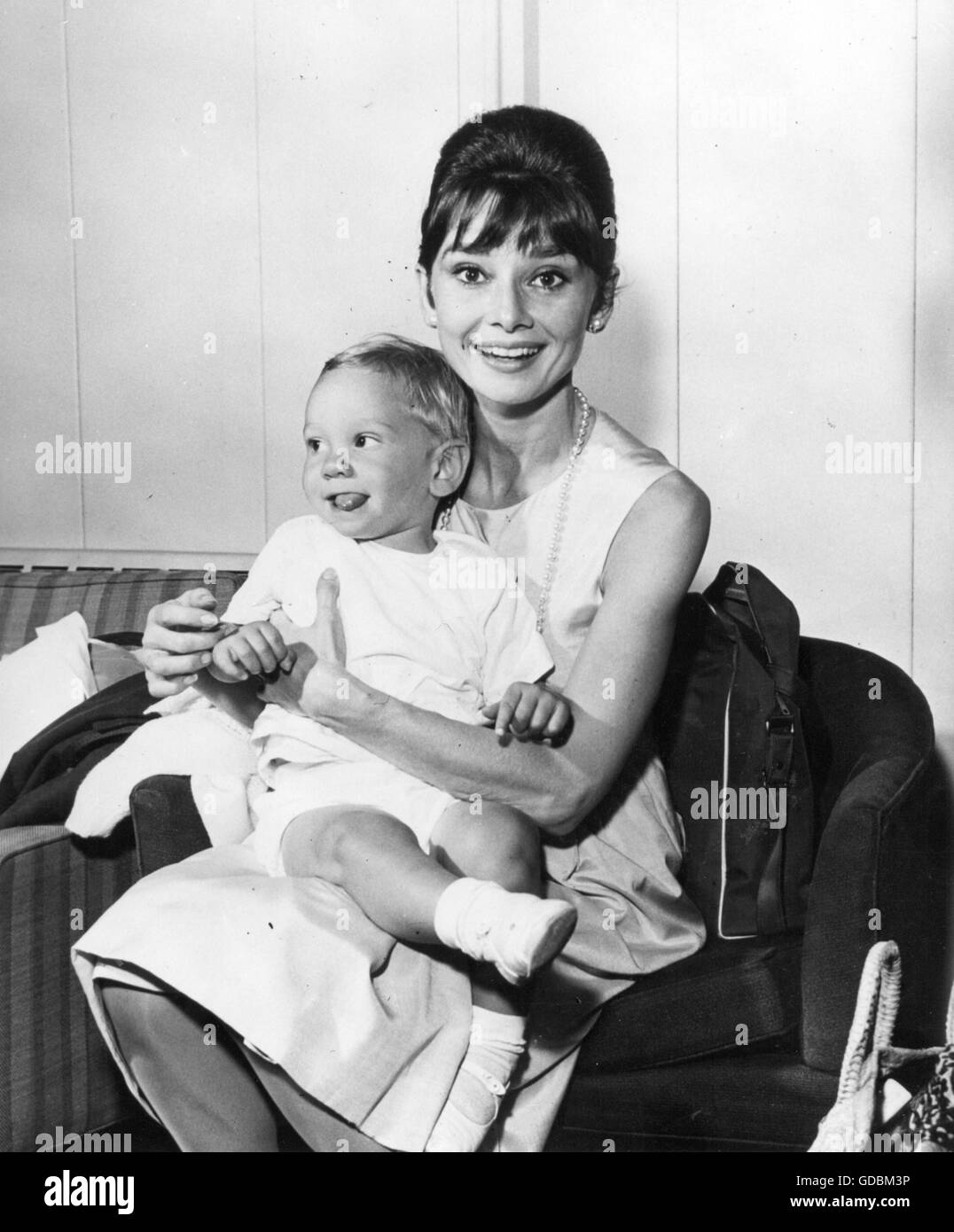 Sean hepburn ferrer mother audrey hi-res stock photography and images ...