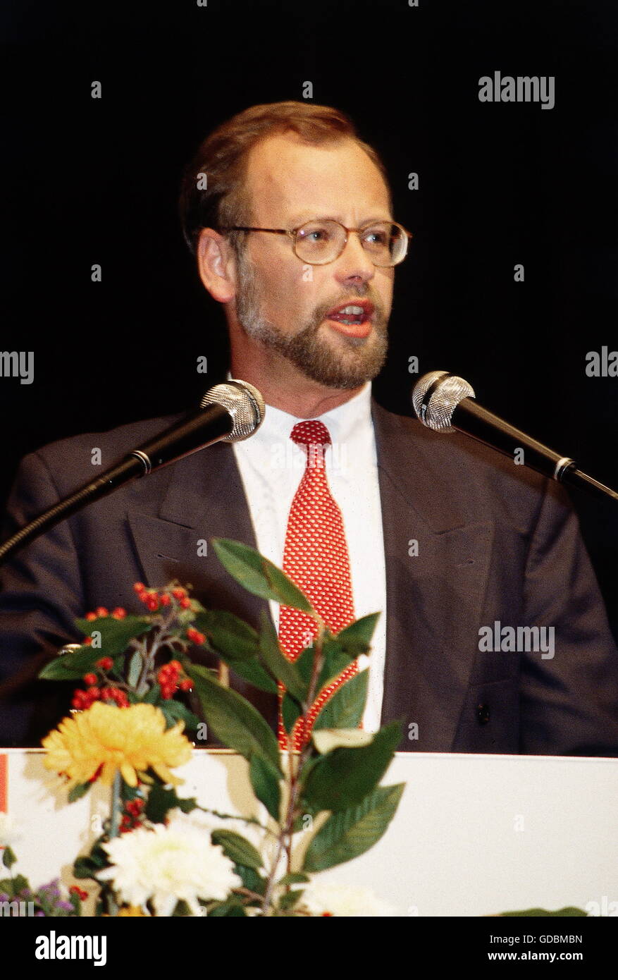 Scharping, Rudolf, * 2.12.1947, German politician (SPD), portrait, at ...